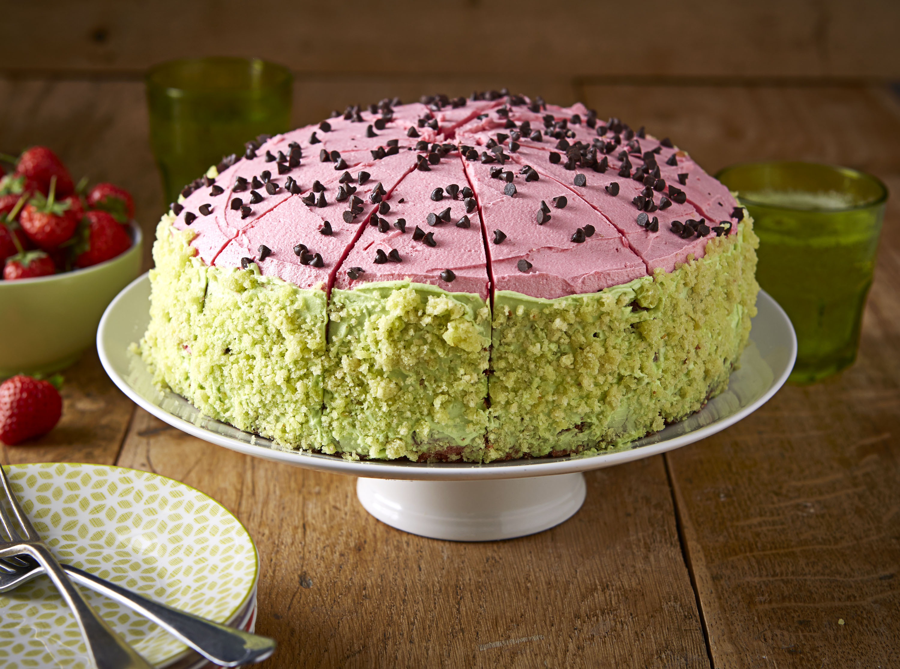 Iced Watermelon Cake